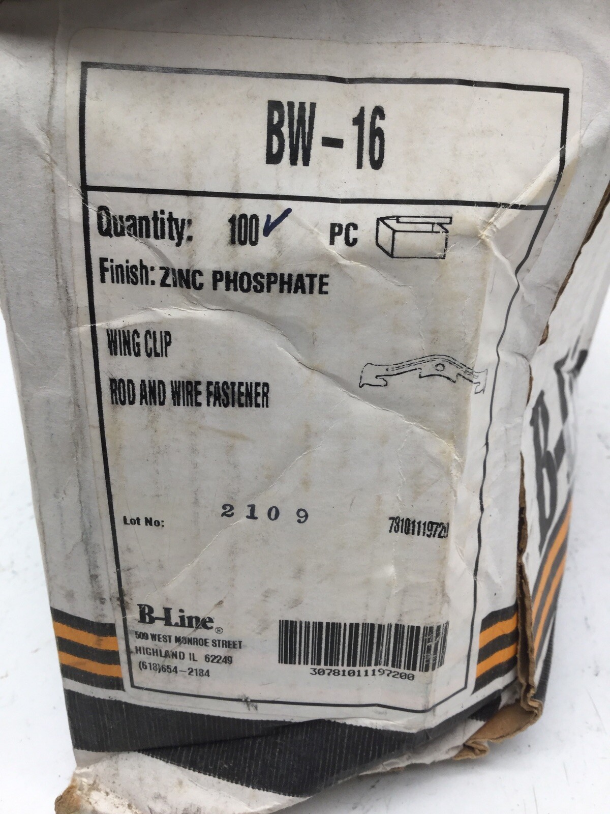 Cooper B-Line BW-16 Wing Clip / Rod & Wire Fastener (Lot of 100) | eBay