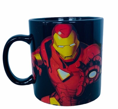 Marvel Comics Disney mug cup drinking glass Avengers Iron Man Tony ...
