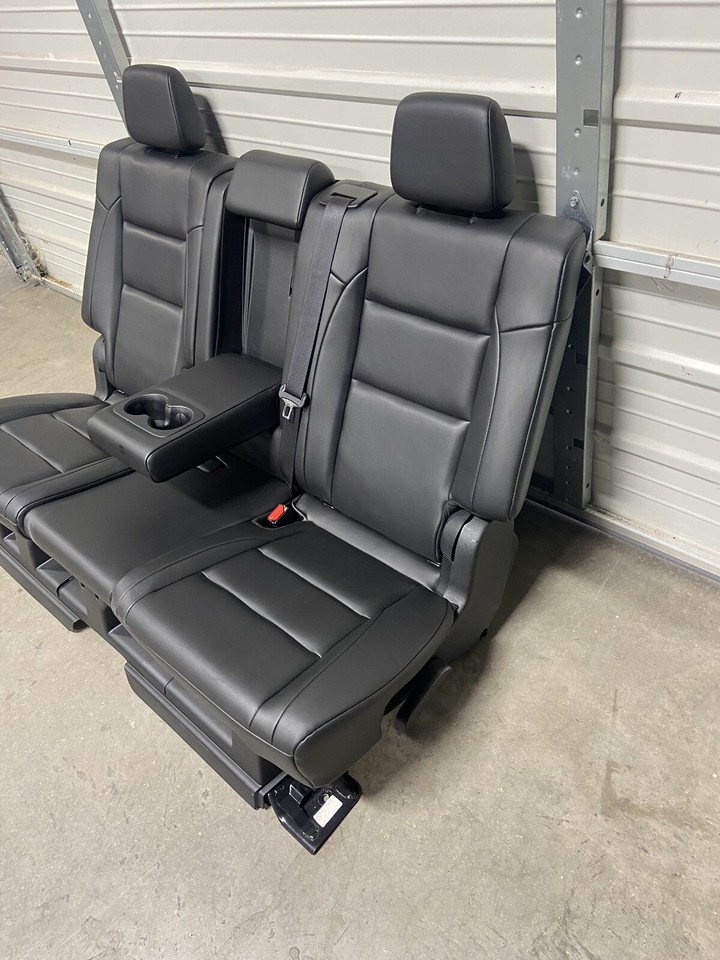 2011-2024 DODGE DURANGO REAR 2ND SECOND ROW SEAT SEATS BLACK LEATHER ...