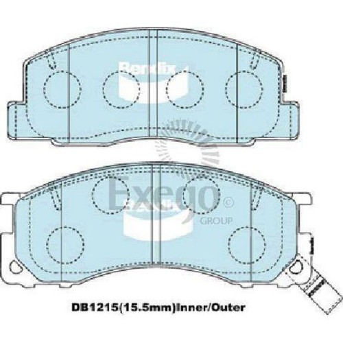 Bendix 4x4 Brake Pad Set Front DB1215 -4WD | eBay