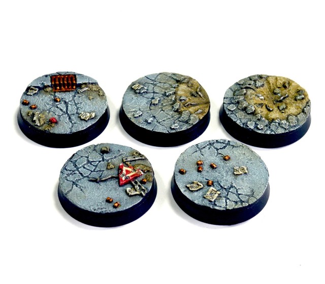 25mm Urban Waste Scenic Base Toppers x5 - Resin - Warhammer 40k ...