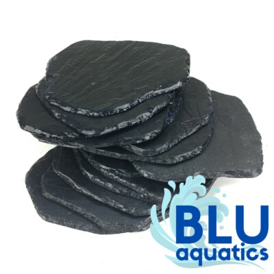 Flat SLATE Rock Pieces for Aquarium Fish Tank NATURAL Decoration ...