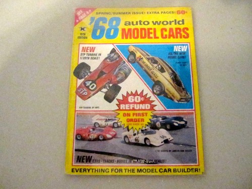 1968 AUTO WORLD CATALOG 15TH EDITION MODEL CARS, SLOT CARS, ETC ...