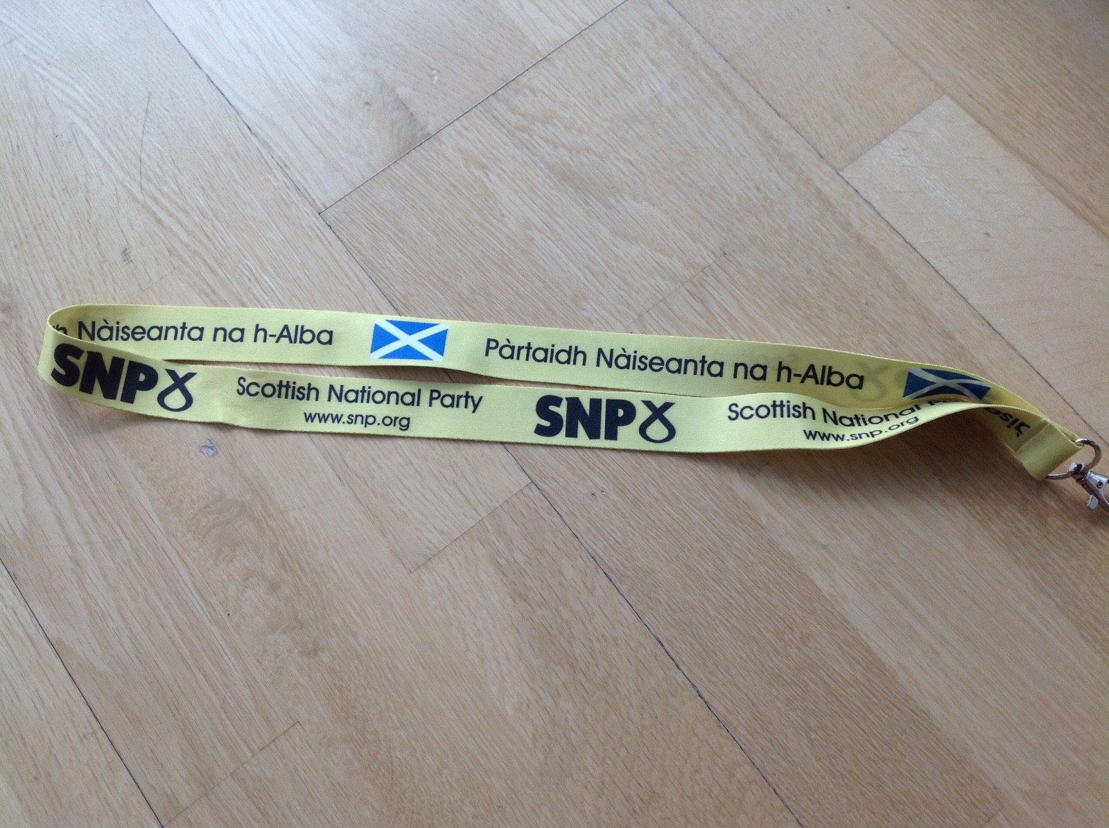 SNP Scottish National Party Scotland independence lanyard flag ID ...