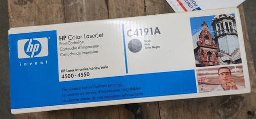 HP C4191A Laserjet Black Toner Cartridge New in Box 4500 4550 GENUINE ...