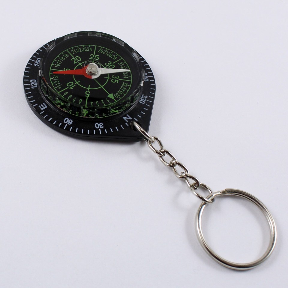 Mini Compass Keychain Portable Hiking Survival Camping Keychain | eBay