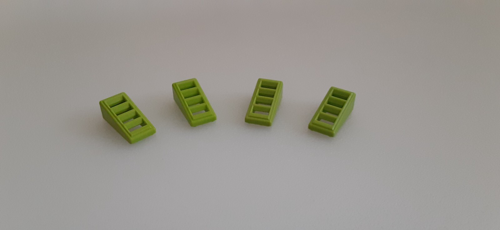 Lego - Slope 18 2x1x2/3 With Grille (#61409 ) - Lime - (4) | eBay