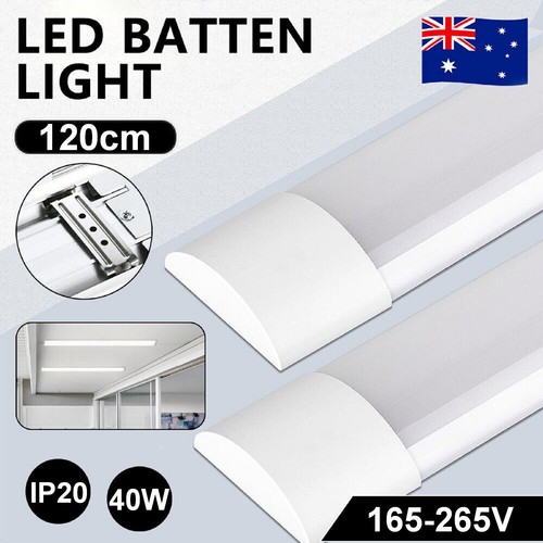 LED Slim Ceiling Batten Tube Light Linear Fluro Fluorescent 30CM 60CM ...