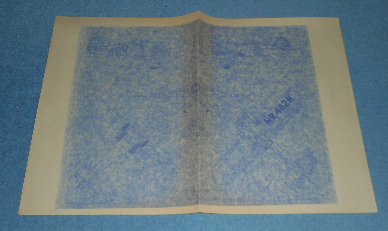 Travel Air NR-482N Type R Mystery Ship Aircraft Scale Model Diagram ...