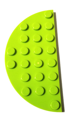 LEGO 22888 4x8 Plate Half Round Circle Lime Green | eBay