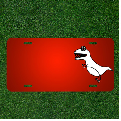 Custom Personalized License Plate With Add Names To Tyrannosaurus Rex ...