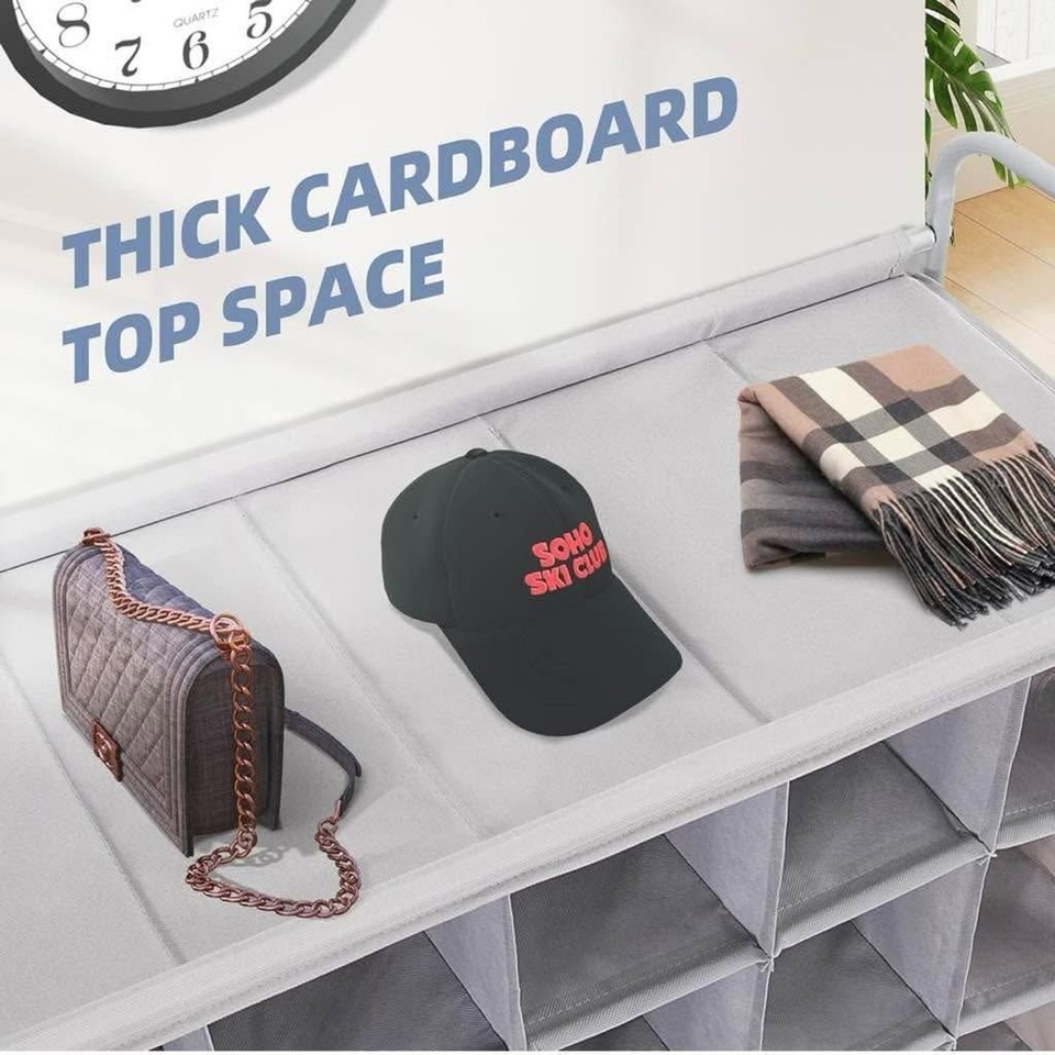 STORAGE MANIAC Shoe Cubby Organizer, Free Standing Shoe Cube Rack for ...