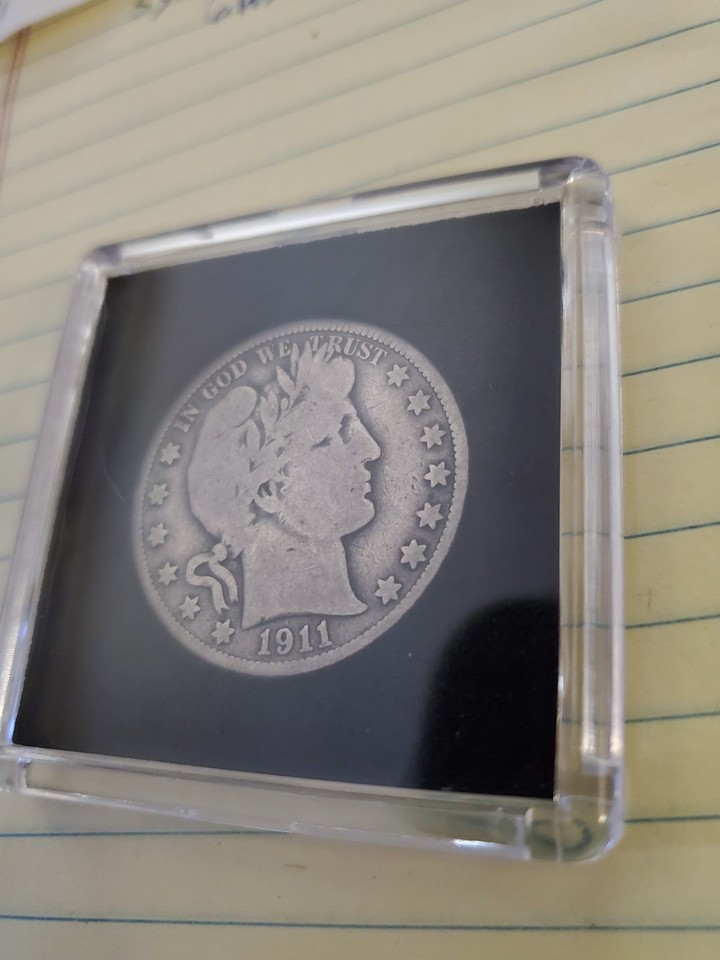 1911 Barber Silver Half-Dollar Key Date in Good Circulated Condition 🔥 ...