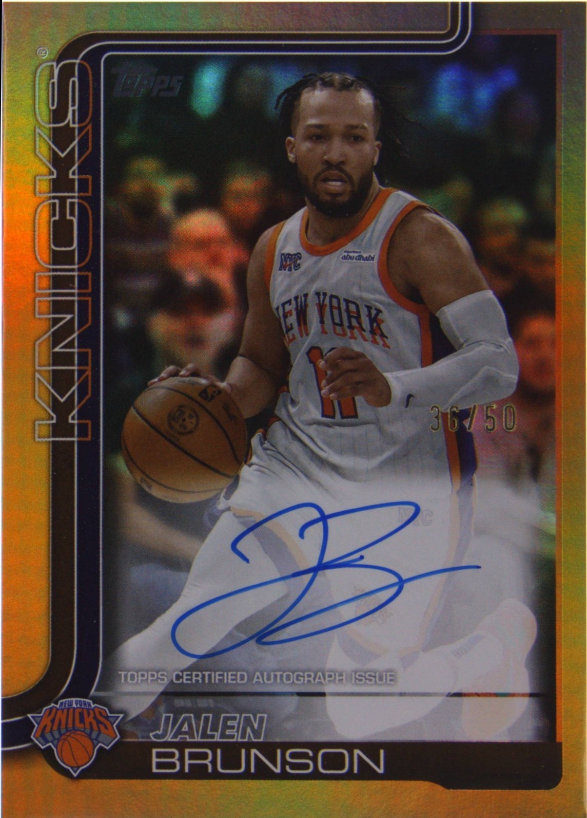 2025-26 Topps - Flagship Real One Autographs Jalen Brunson #TFRA-JB ...