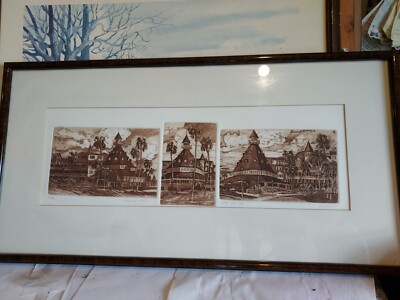 Byron Rodarmel M.F.A. CORONADO SUITE ( HOTEL DEL 3/4) 14/50 INTAGLIO ...