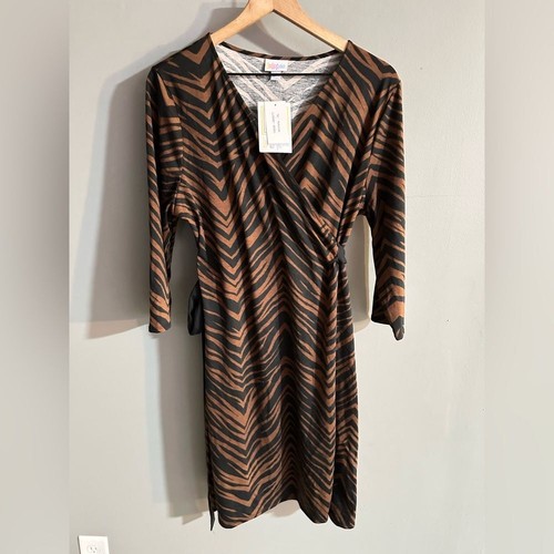 LulaRoe Michelle Wrap Dress Tiger Stripe. XL | eBay