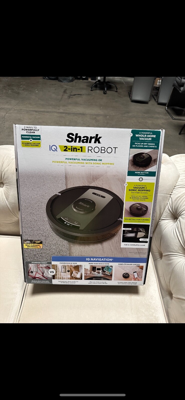 Shark IQ 2in1 Robot Vacuum & Mop with Home Mapping Wi-Fi (UR2450WD) NEW ...