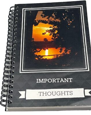 wire bound notebook 8" x 5" sunset picture Important Thoughts Shutterfly READ | eBay