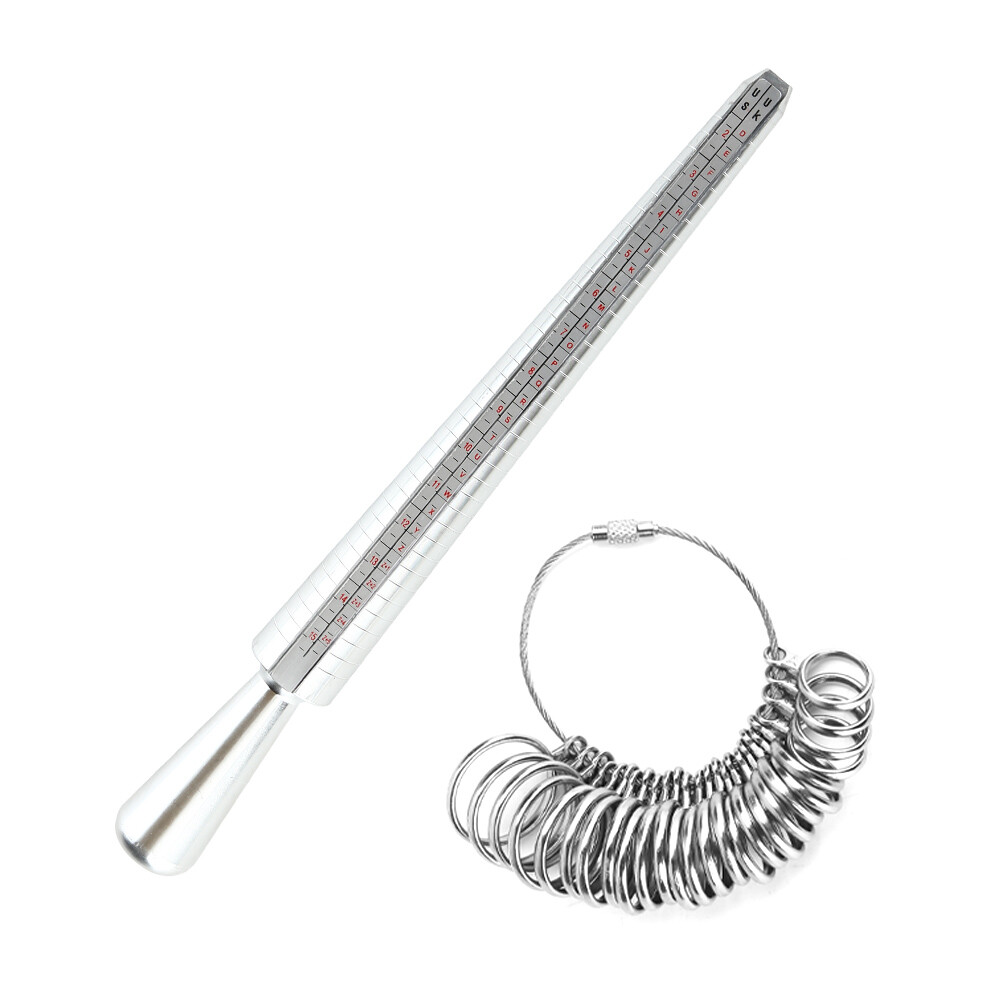 4X Ring Sizer Standard Finger Gauge Mandrel Jewelry Ring Measuring ...