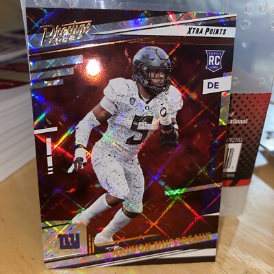 2022 PANINI PRESTIGE KAYVON THIBODEAUX XTRA POINTS DIAMOND PARALLEL RC ...