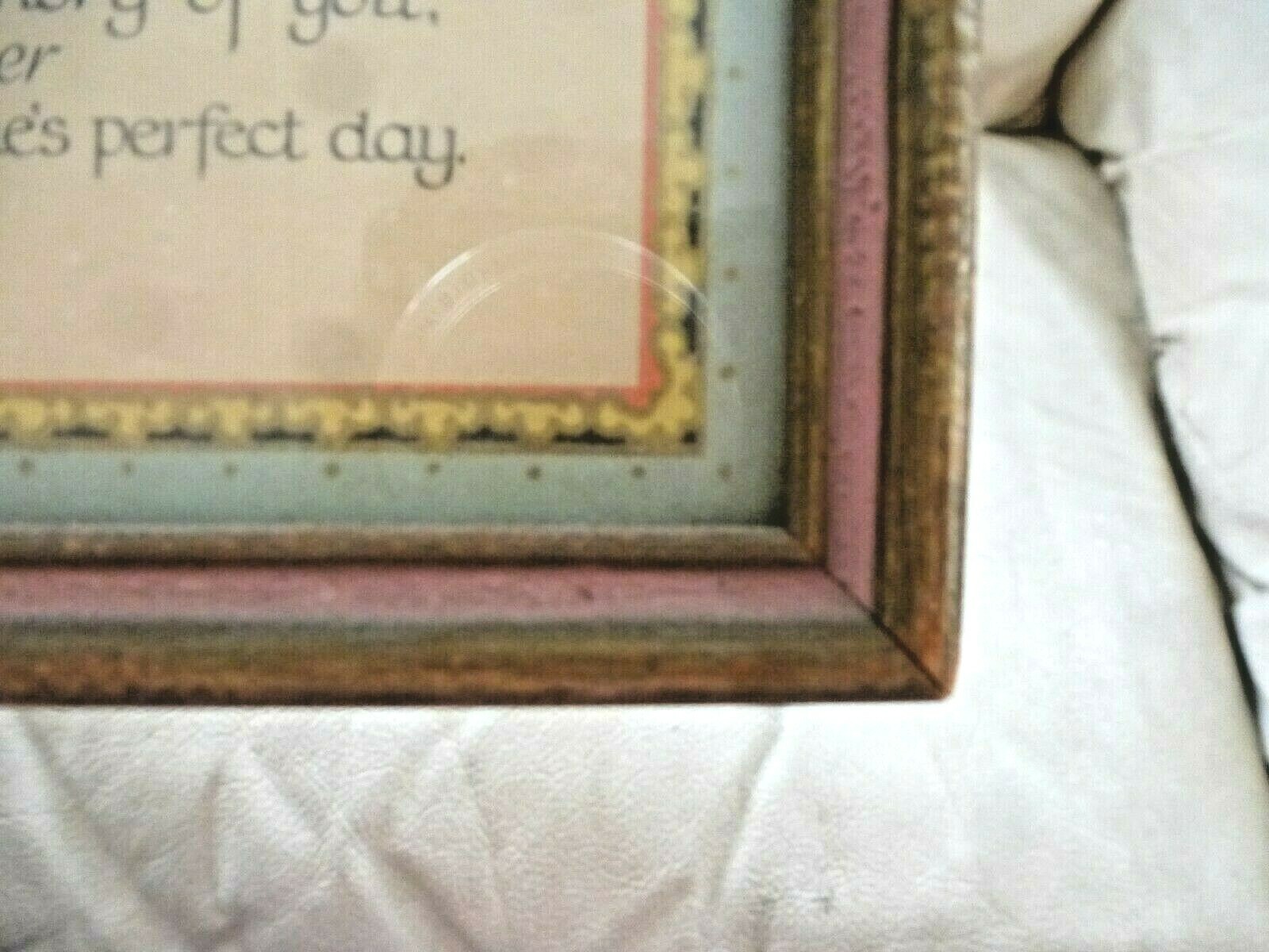 Motto Antique 1920s Art Deco Mother Dear Wood Frame Hand Colored | eBay