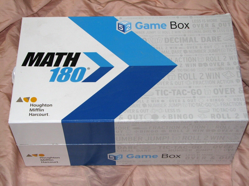 HMH grades 5-12 Math 180 Manipulatives Pack game box for homeschool or ...
