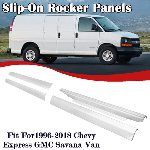 Slip-On Rocker Panel Left & Right Side For 96-18 Chevy Van GMC Express ...