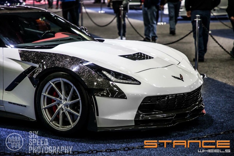 STANCE SF01 BRUSHED WHEELS FOR CORVETTE C6 ZR1 Z06 GRAND SPORT 19X10 ...