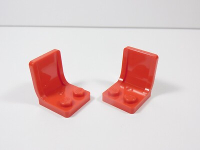 LEGO Lot of 2 Red Chairs Seats Accessory Minifig E3 | eBay