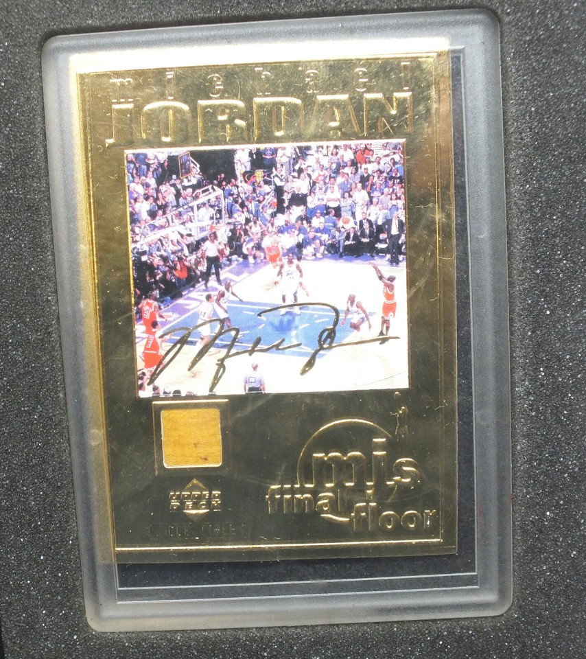 Michael Jordan 2000 Upper Deck 22kt Oro Card Finale Pavimento Chicago ...