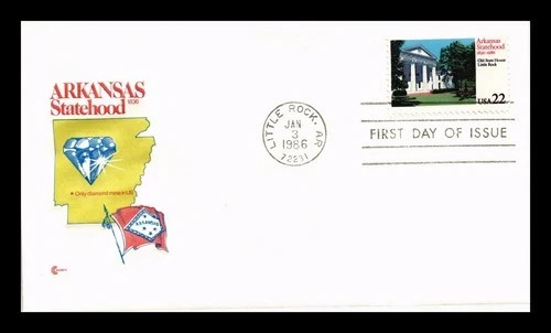 ARKANSAS STATEHOOD 1836-1986 FLAG CAPITOL FLAG DIAMOND COVERCRAFT ...