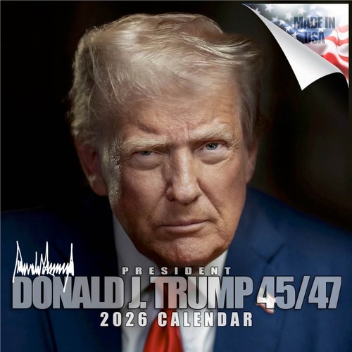 Donald J Trump 45/47 Calendar 2026 FULL SIZE 12x24 Made in USA | eBay