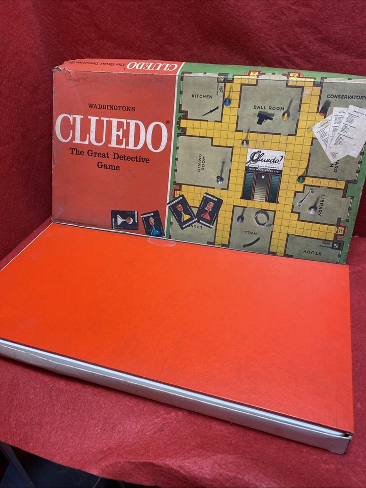 Vintage Cluedo Board Game 1972 Version Waddingtons WYSIWYG | eBay UK