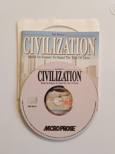PC Sid Meier's Civilization 1997 DOS CD-ROM Micro Prose Video Game | eBay