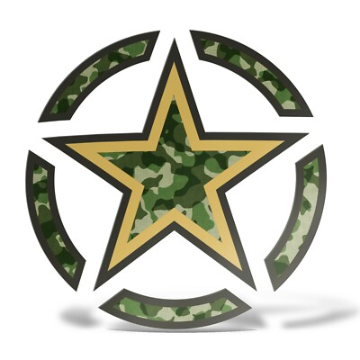 Sticker STELLA MILITARE US ARMY Adesivo Decal Casco Auto Moto Camper ...