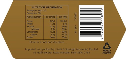 Lindt Lindor Assorted Chocolate Truffles Cornet- Approx. 27 Balls, 333g ...