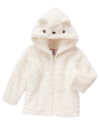 Gymboree Enchanted winter Fuzzy Bear Face Good Jacket Size 3 3T NWT | eBay