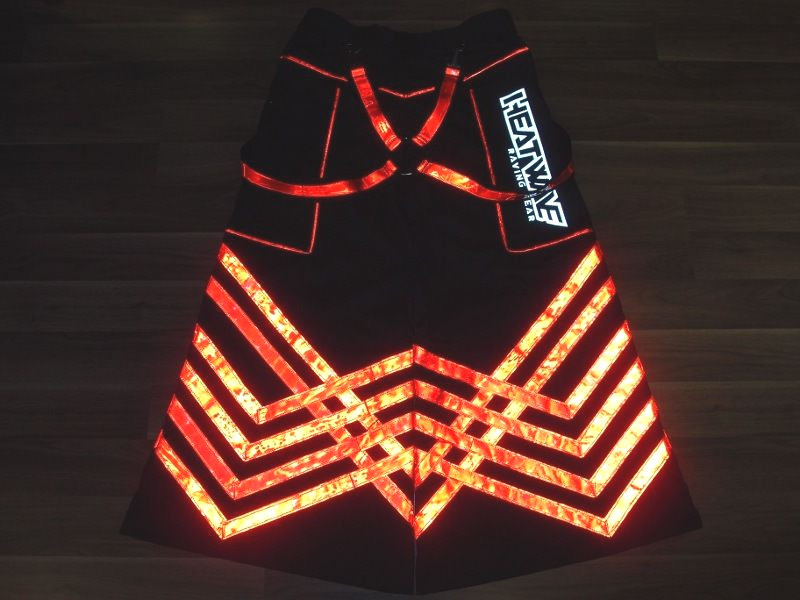 Heatwave phat pants rave gear reflective dance wear hardstyle reflector ...