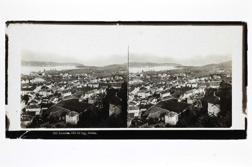 Lucerne Luzern Plate Stereo Lachenal & Favre Ca 1865 | eBay