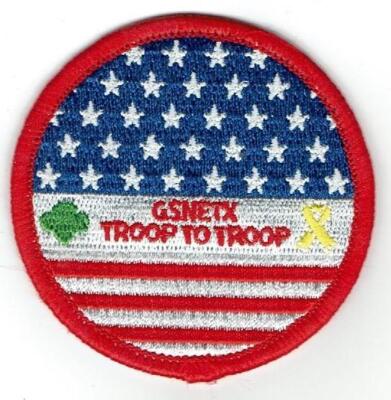 GSNETX GIRL SCOUTS Troop to Troop Fun Patches Badge SCOUT GUIDE America ...