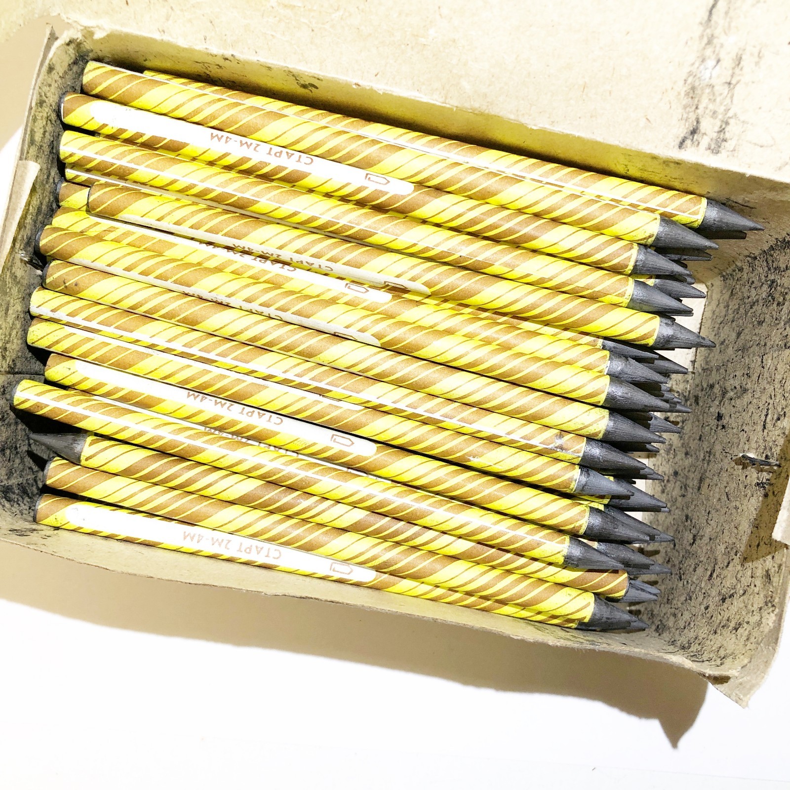 15x thick solid graphite pencils "START" 145mm very soft M-2M / B-2B/#1 ...