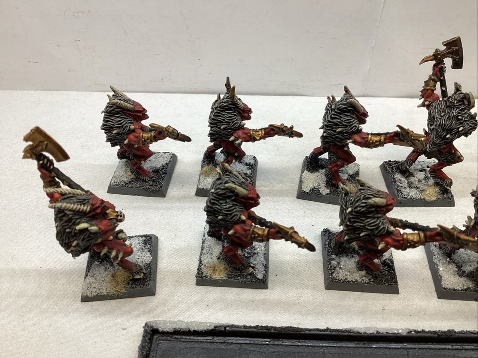 Warhammer Fantasy- Khorne BLOODLETTERS OOP metal models 10x painted # ...
