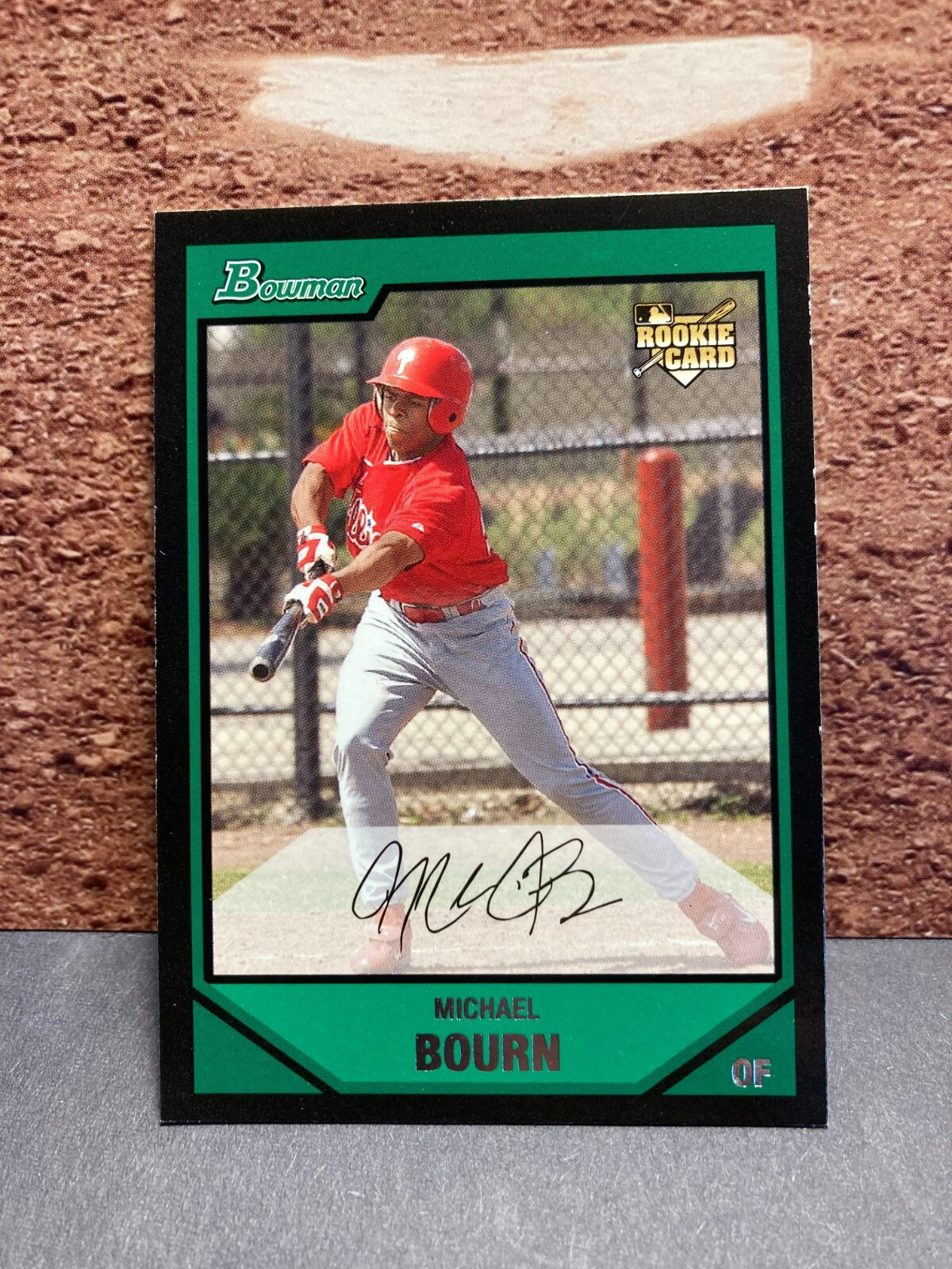2007 Bowman #218 Michael Bourn Baseball Card Philadelphia Phillies ...