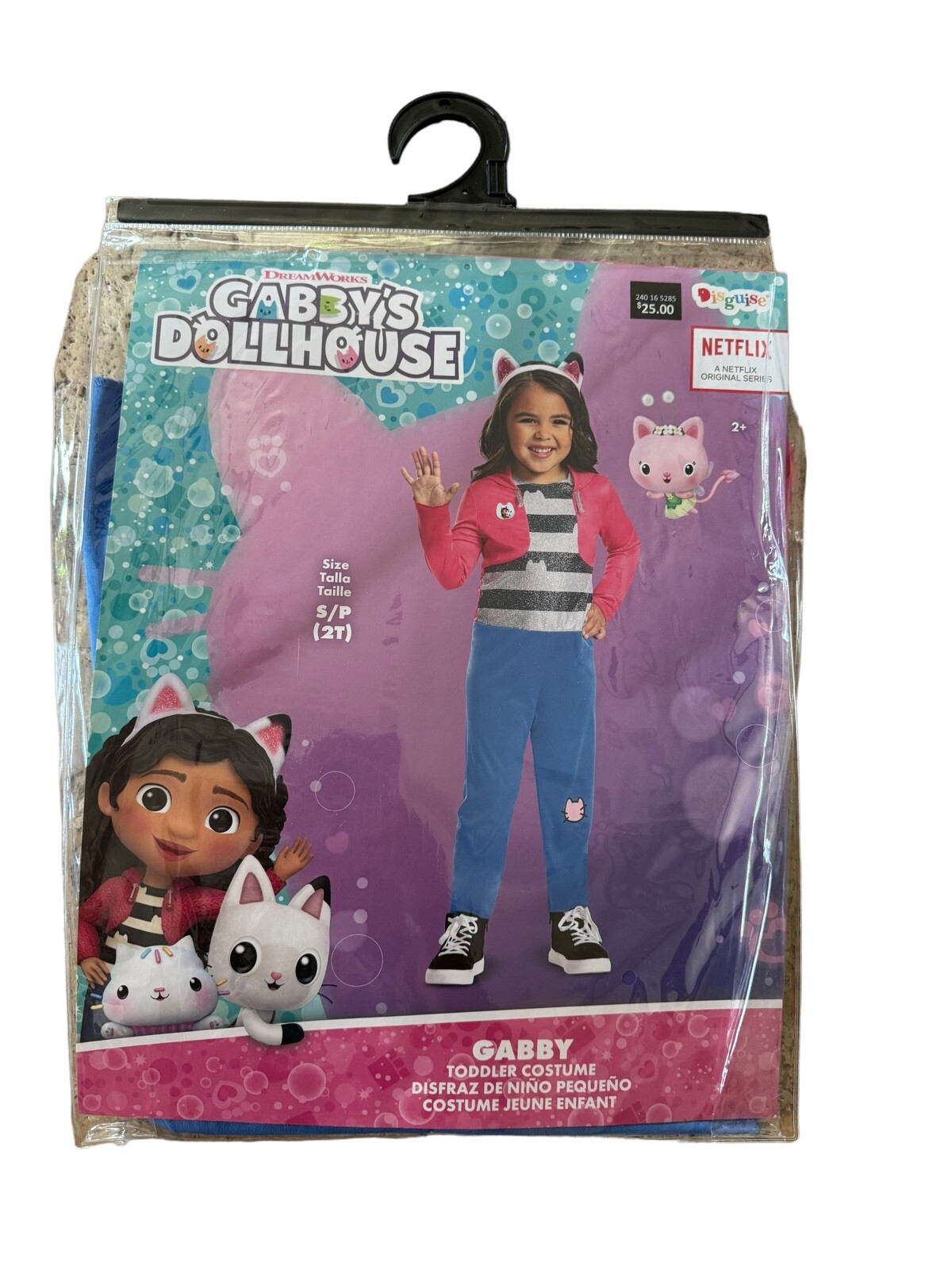 Gabby's Dollhouse Girl's Gabby Classic Toddler Costume Size Small 2T | eBay
