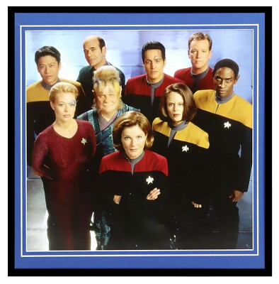 Star Trek Voyager Cast Framed 12x12 Poster Display | eBay
