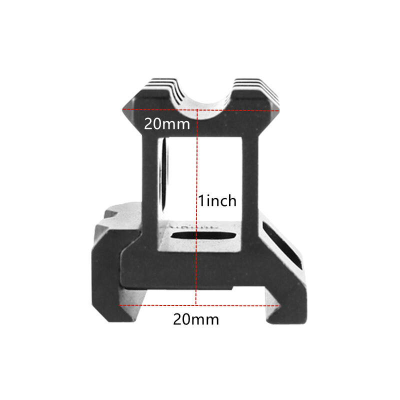 Height Picatinny Riser Mount Aluminum Alloy Riser Mount 20mm Picatinny ...