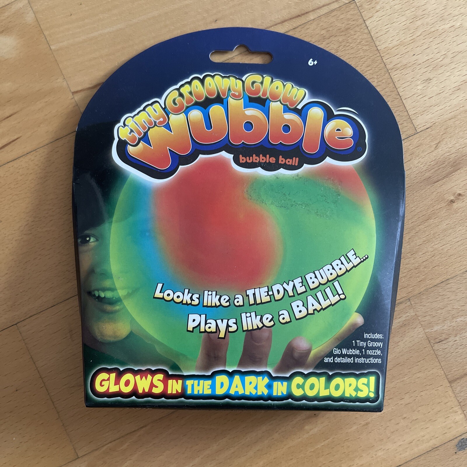NEW Tiny Groovy Glow Glo Wubble Tie Dye Bubble Ball Kids Toy | eBay