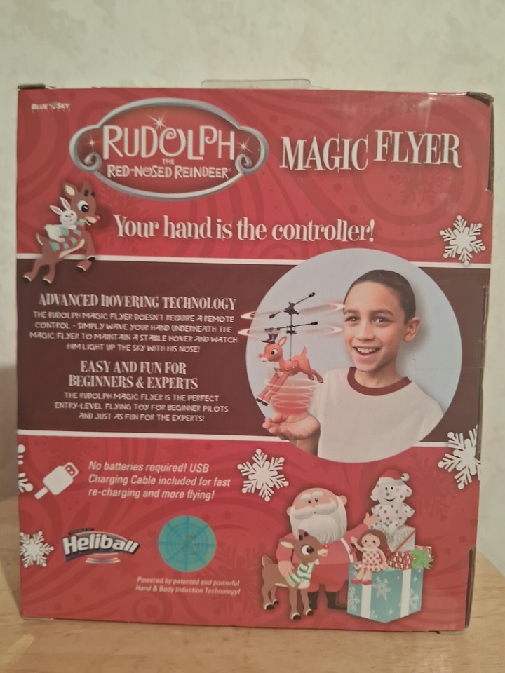 Rudolph The Red Nosed Reindeer Magic Light Up Wireless Controlled Flyer ...