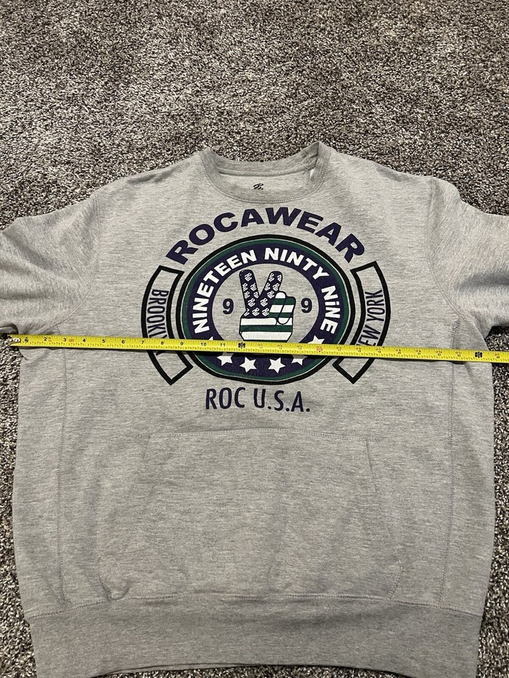 Vintage Rocawear Large Crewneck With Pocket Y2K Hip Hop Cotten Brooklyn New York | eBay