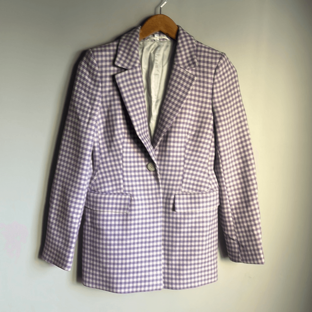 NEW & Other Stories Tailored Gingham Blazer | eBay